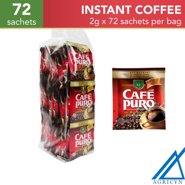 CAFE PURO IN 2g SACHET (72 sachet) | Lazada PH