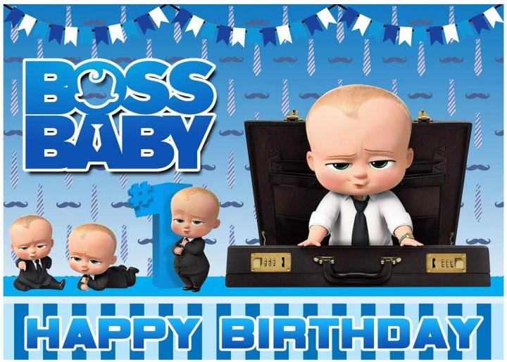 Boss Baby Photography Background Happy Birthday Photographic Studio ...