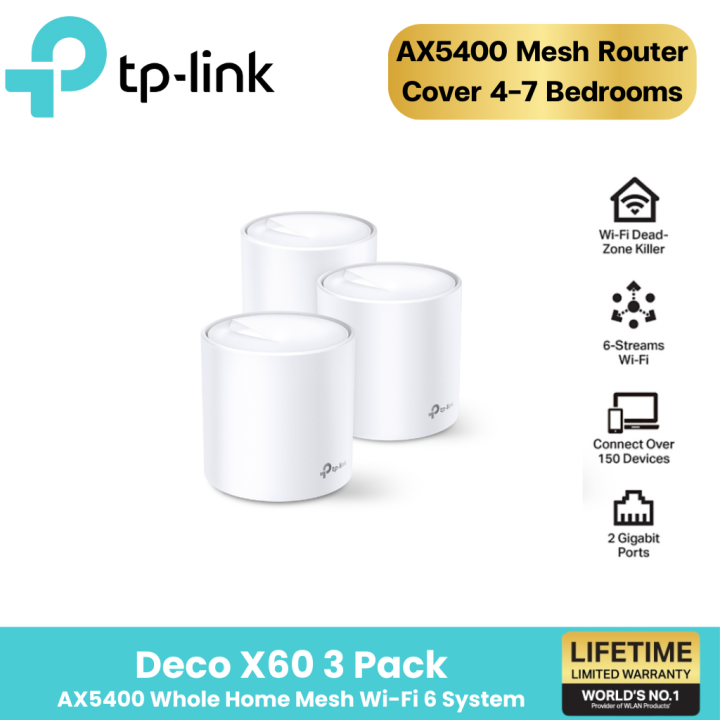 TP-Link Deco X60 | AX5400 Whole Home Mesh Wi-Fi 6 System | Lazada.co.th TP-Link Deco X60 | AX5400 Whole Home Mesh Wi-Fi 6 System | Lazada.co.th