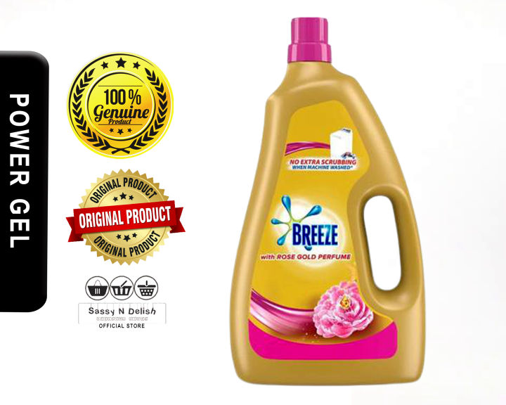 Breeze Powergel Gold Perfume Liquid Detergent | 2.9L B | Lazada PH