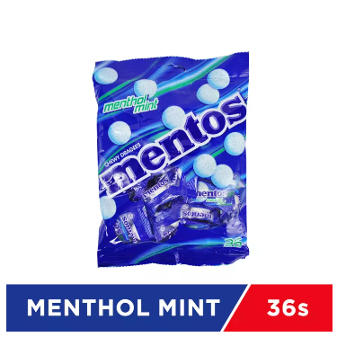 MENTOS Pouch Bags Menthol Mint 36pieces | Lazada