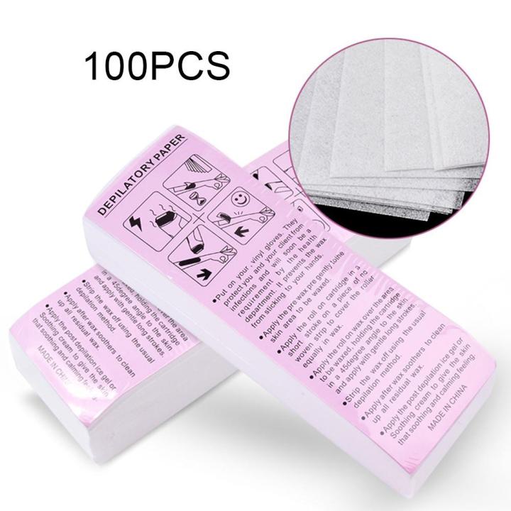Hair Removal Wax Depilatory Paper (100 pcs/packet) | Lazada