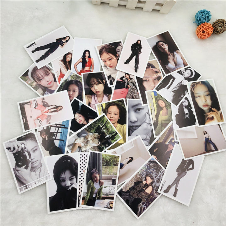 BLACKPINK JENNIE Kim Jennie character card LOMO box card 30 postcards ...