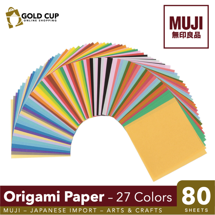 MUJI Origami Paper - 27 Colors, 80 sheets - 150mm (Arts & Crafts ...