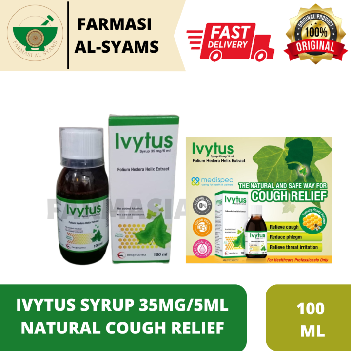 IVYTUS COUGH SYRUP 100ML (Dried Ivy Leaf Extract) | Lazada