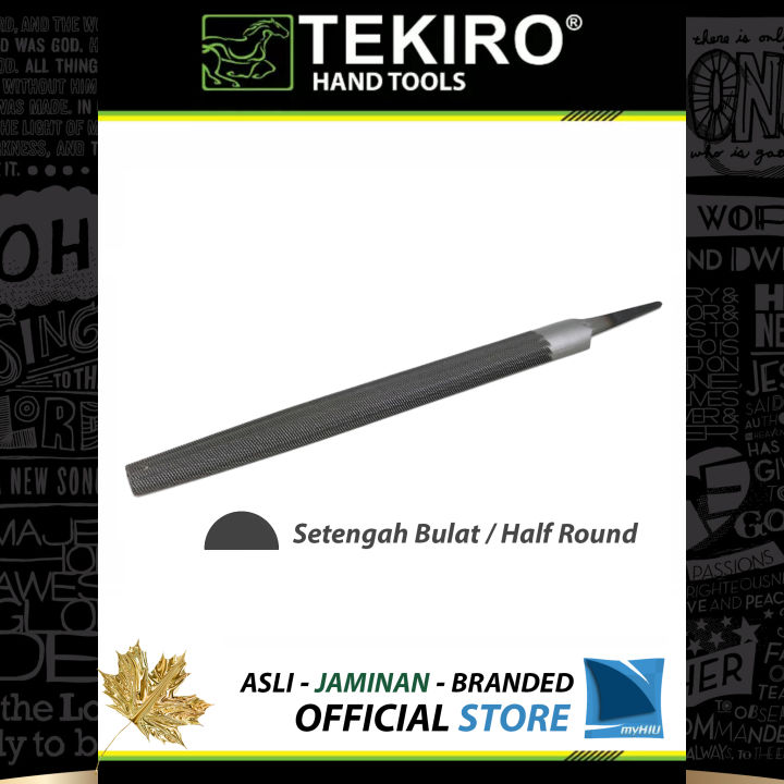 Kikir Setengah Bulat 12" inch Kasar / Rough Half Round Files TEKIRO ...