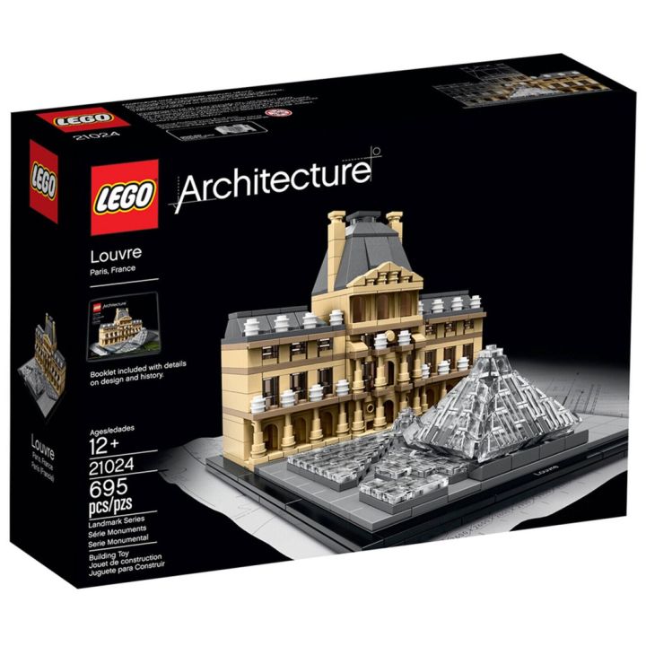 LEGO Architecture Louvre Paris, France 21024 Building | Lazada