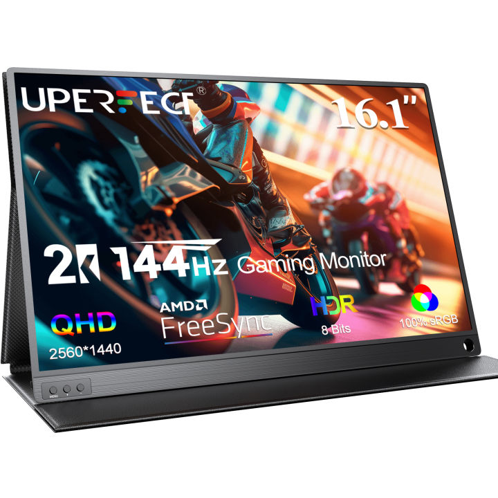 UPERFECT 16 inch portable monitor 2K display 144hz gaming monitor for ...