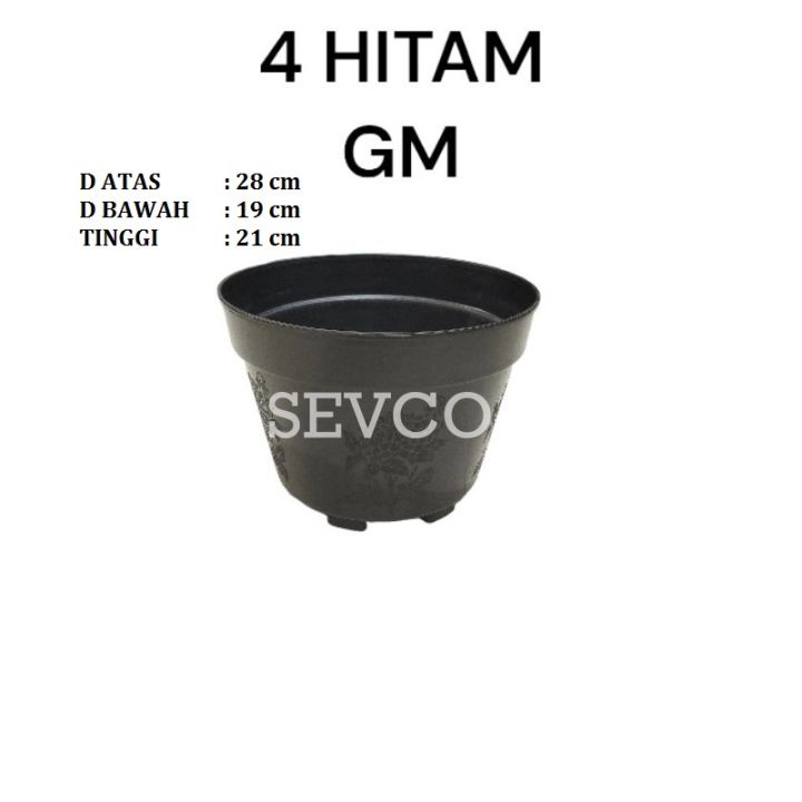 POT BUNGA HITAM / COKLAT 4 GM | Lazada Indonesia