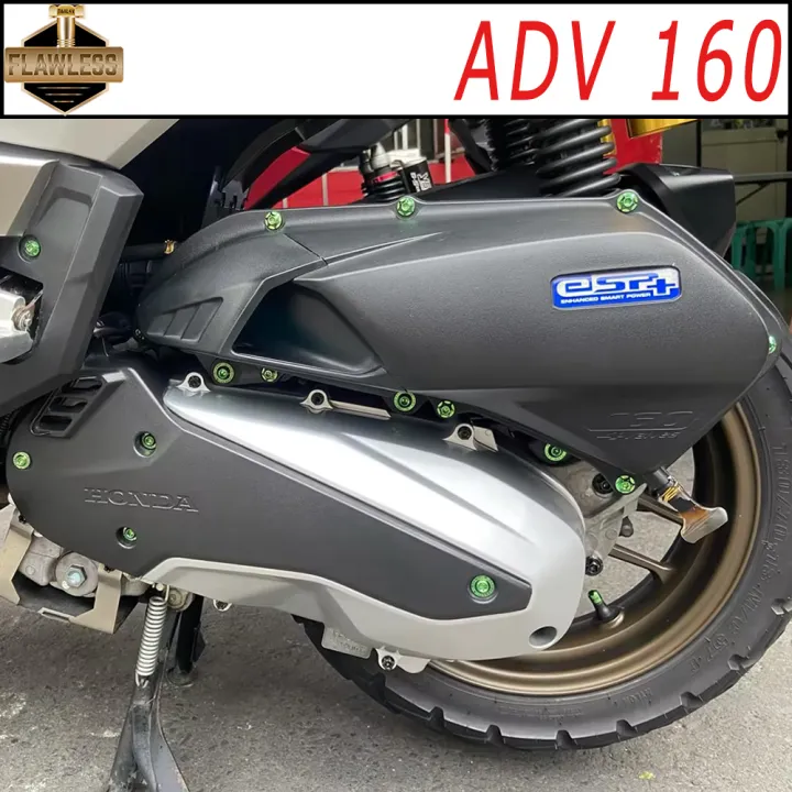 FLAWLESSTI Honda ADV 160 2022-2025 Gr5 Titanium Bolt Crankcase Engine ...