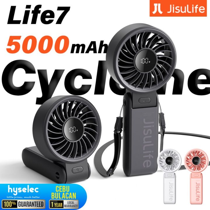 Jisulife Handheld Fan Life7 5000mAh Mobile Rechargeable Portable ...