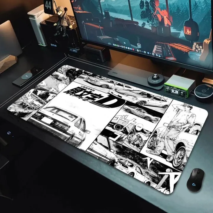 HD print Art Keyboard Mause Desk Mat Office Accessory Deskmat Initial D ...