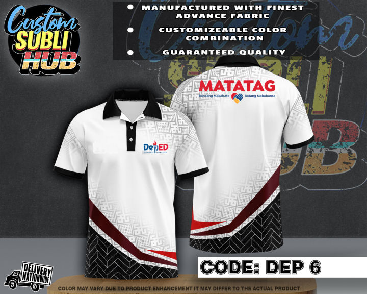 BUONG SUBLIMATION POLO SHIRT DEPED -CODE:DEP 6 | Lazada PH