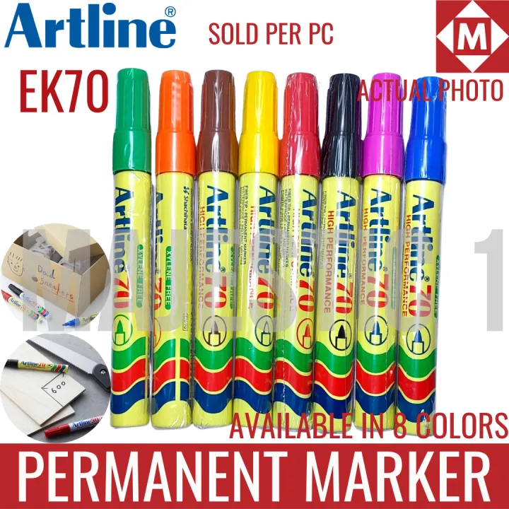 Artline Permanent Marker / Pentel pen EK70 (available in 8 colors ...