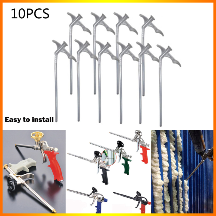 10x Spray Foam Replacement Pipes Nozzle Gap Filling Insulation Foam ...