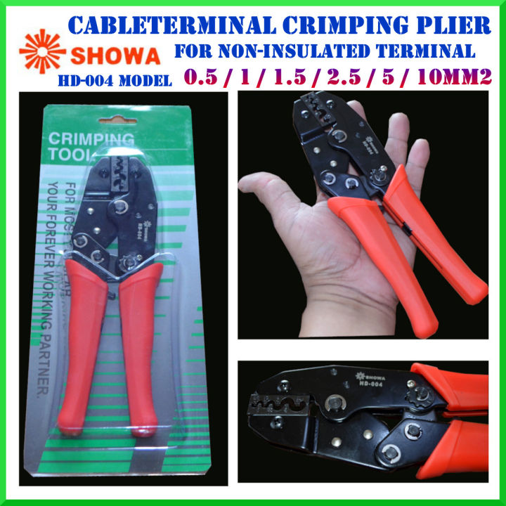 Cable Terminal Hand Crimper Crimping Plier INDENT TYPE for Non ...