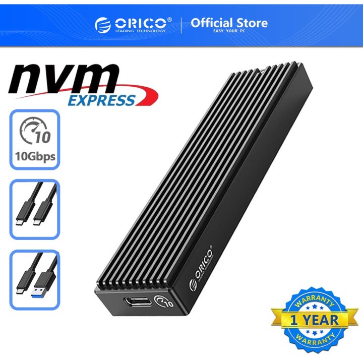 ORICO M.2 NVME Enclosure USB C Gen2 10Gbps PCIe SSD Case M2 SATA NGFF 5Gbps SSD Enclosure Tool ...