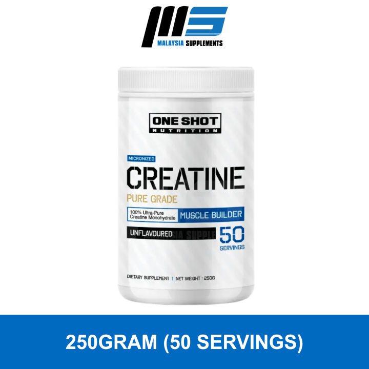 One Shot Nutrition Creatine (50 Servings) - Muscle Mass, Increase ...