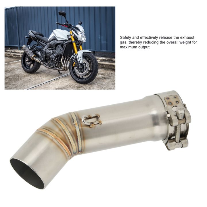 Exhaust Mid Pipe Motorcycle Mid Link Pipe Rustproof for Motorbike ...