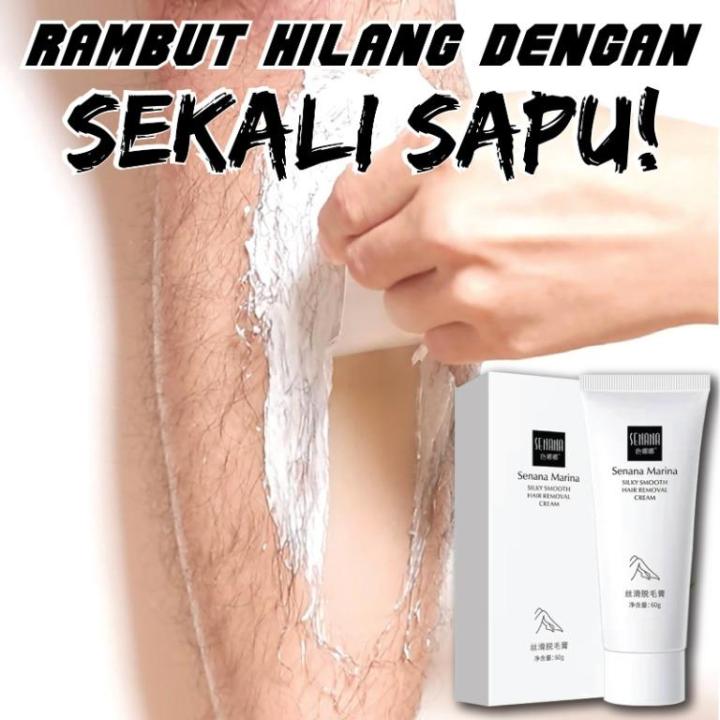 Perontok Bulu Permanen Tidak Tumbuh Lagi Senana Marina Cream Penghilang ...