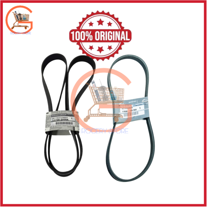 FAN BELT & POWER STEERING BELT ORIGINAL NISSAN NAVARA D23 NP300 11720 ...
