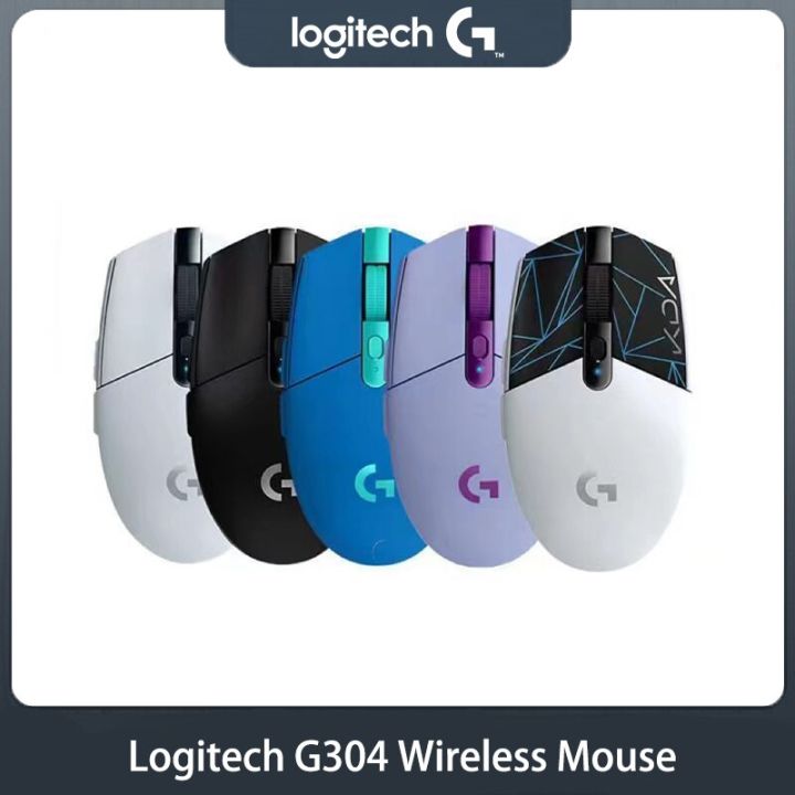 Logitech เมาส์ไร้สาย G304 6ปุ่มสามารถตั้งโปรแกรมได้เมาส์ไร้สาย USB เมาส์ไร้สายฮีโร่เซ็นเซอร์ ...