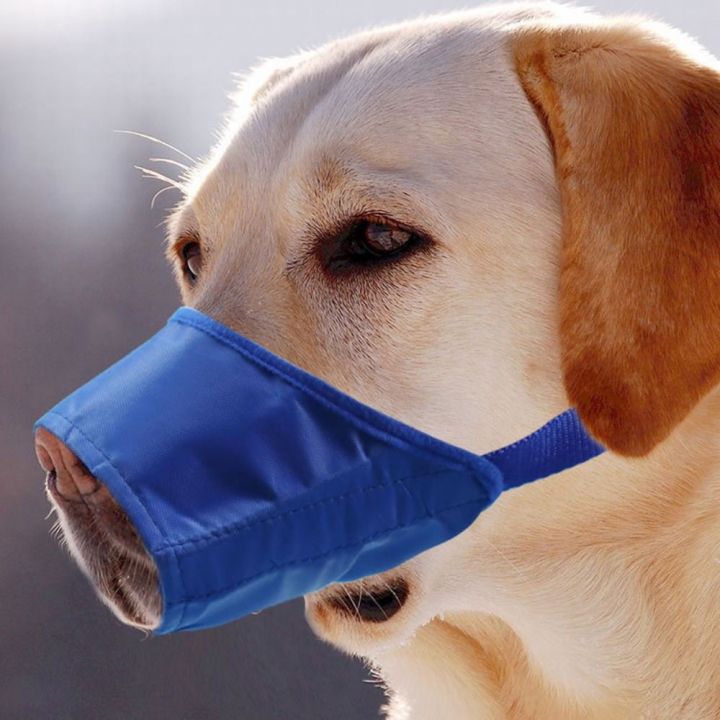 DGFDF Adjustable Anti Bite Dogs Muzzles Soft Polyester Dog Mouth ...