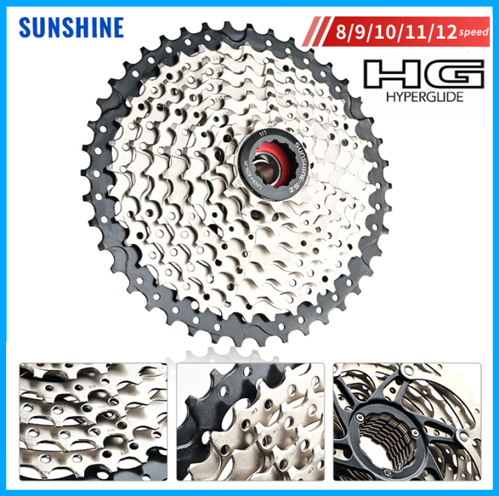 SUNSHINE Cassette 8 9 10 11 12 Speed Cogs MTB Mountain Bike Road Bike ...