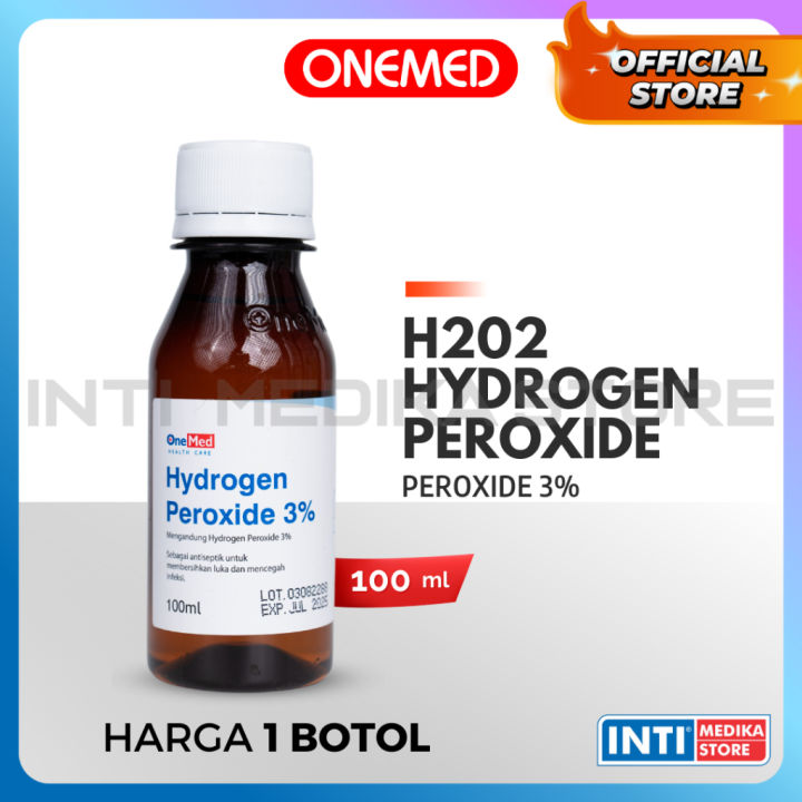 ONEMED - H2O2 Hydrogen Peroxide 3% 100 ml | Lazada Indonesia