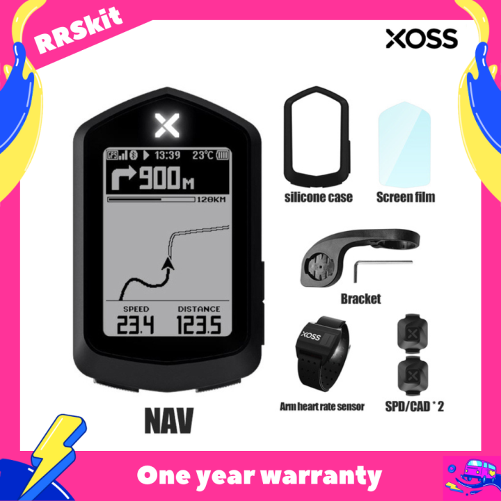 XOSS NAV GPS Bike Computer Wireless Cycling Speedometer Road Bike MTB ...
