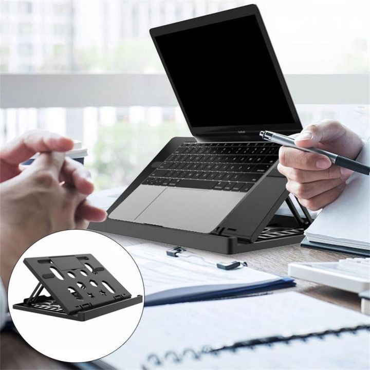 HENGI อุปกรณ์เสริมแล็ปท็อปพับเก็บได้ฐานมุม6ระดับสำหรับแล็ปท็อปที่จับ ...