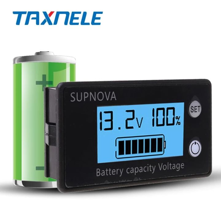Battery Capacity Indicator tester DC 8V-100V Lead Acid Lithium LiFePO4 ...