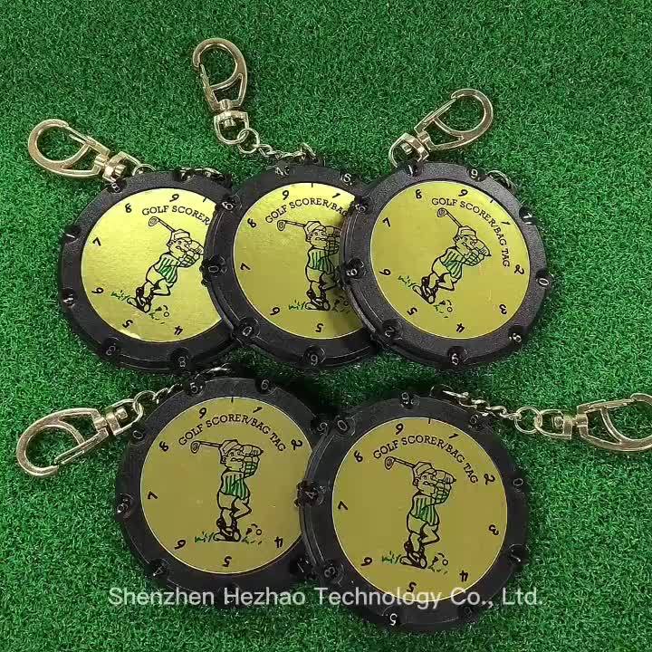 Golf Scorer Round Two-sided Scorer รุ่นพกพาสีทอง 18 จำนวนหลุม GOLF ...