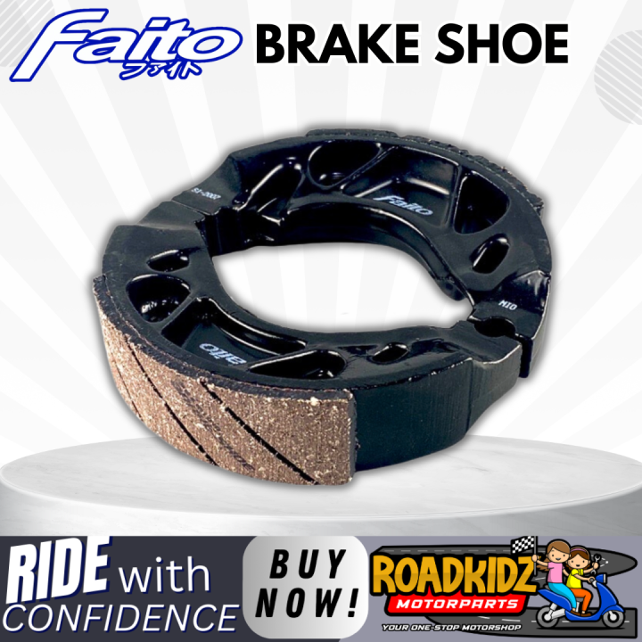 FAITO BRAKE SHOE PREMIUM EDITION MIO/CLICK/BEAT/WAVE/XRM | Lazada PH