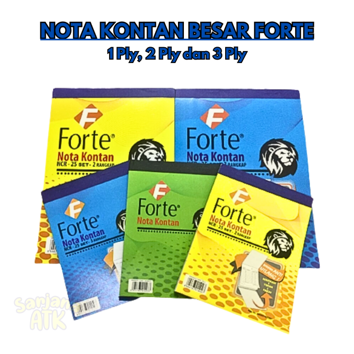 Buku Nota Kontan Besar Forte / Nota Kontan Rangkap Besar / Nota Kontan ...