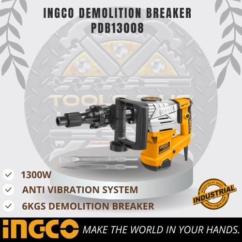 INGCO DEMOLITION BREAKER 1300W PDB13008 High Quality Heavy Duty ...