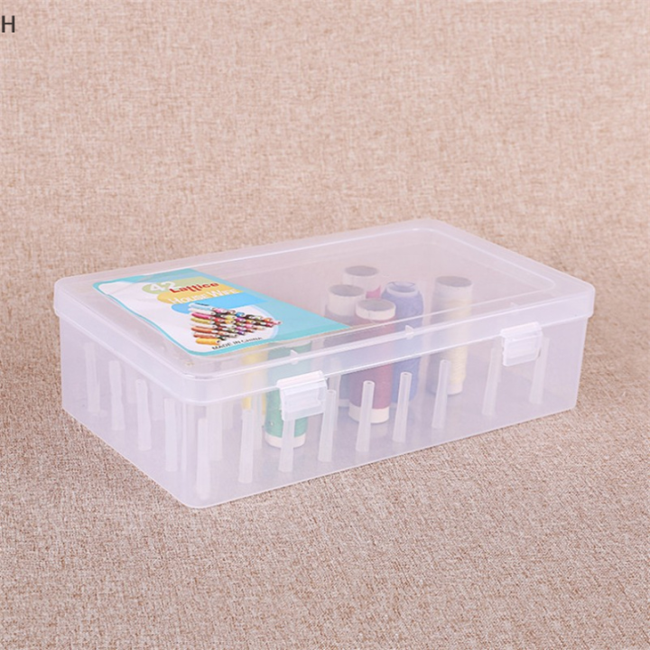 HF Sewing Thread Storage Box 42 Pieces Spools Bobbin Carrying Case ...