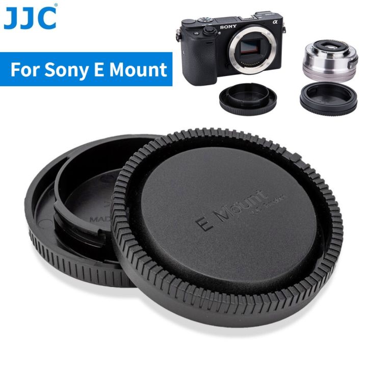 JJC E-Mount Body Cap and Rear Lens Cap Kit for Sony FX30 FX3 ZV-E10 ...