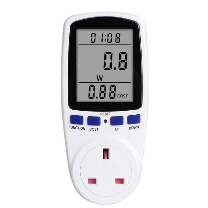 UK plug Energy Meter Watt Volt Electricity Monitor Analyzer Power Smart ...