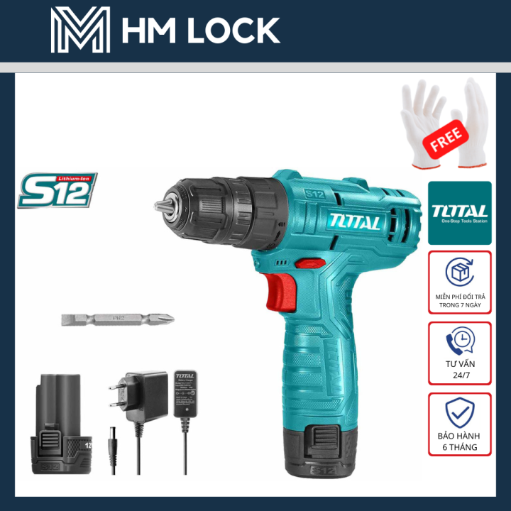 MÁY KHOAN PIN LITHIUM 12V TOTAL - HÀNG CHÍNH HÃNG - TDLI12415 | Lazada.vn