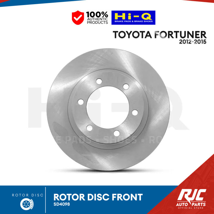 HI-Q ROTOR DISC TOYOTA FORTUNER FRONT 2012-2015 SD4098 1pc | Lazada PH