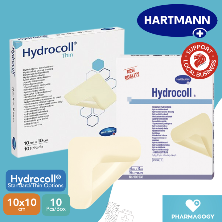 Hartmann Hydrocoll Absorbent hydrocolloid dressing Sterile & Sterile ...