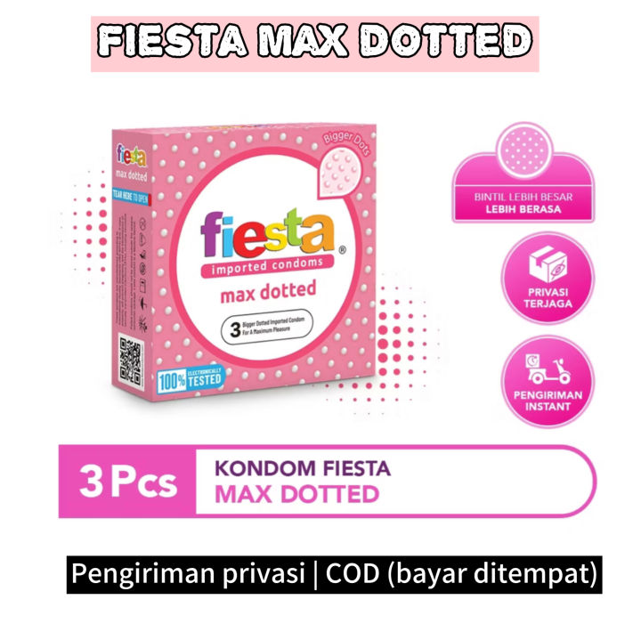 LHS- Kond0m fiesta max dotted bergerigi silikon isi 3 Privasi Aman ...