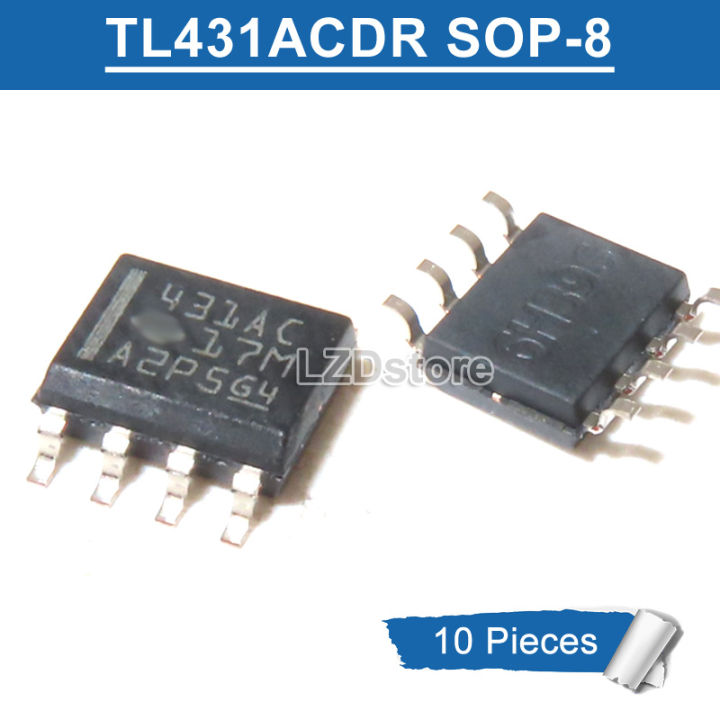 10ชิ้น431AC TL431AC SOP8 TL431ACDR SOP-8 431 AC SOP SMD ปรับแม่นยำ ...