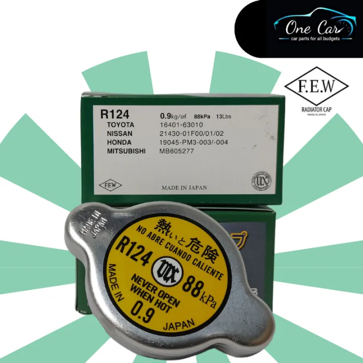 FEW Japan Radiator Cap R123 R124 R125 R126 R148 R117 0.9/1.1/1.2 | Lazada