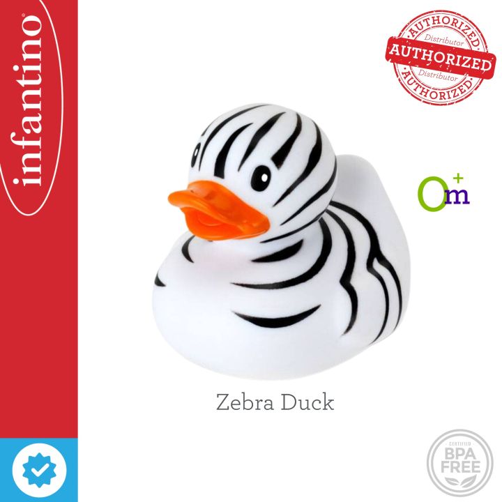 INFANTINO Bath Duck - Zebra | Bath Toy | 0 months+ | Lazada PH