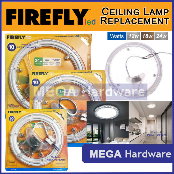 Firefly LED Round Circular Ceiling Lamp Replacement (12W, 18W, 24W ...