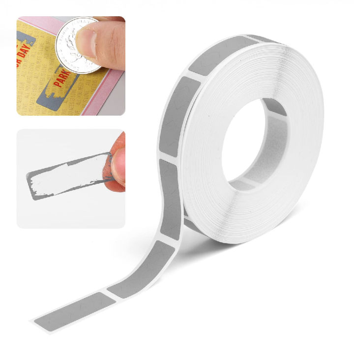 300/1000Pcs Scratch Off Labels Stickers Silver/Gold Cover Adhesive ...