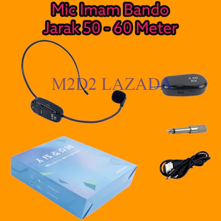 MIC WIRELESS BANDO UNTUK IMAM PRESENTASI TARAWIH ZOOM KOTBAH | Lazada ...
