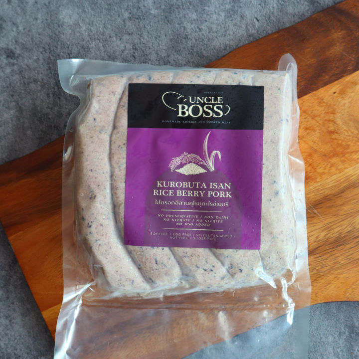 Uncle Boss_Isaan Kurobuta Riceberry Sausage | Lazada.co.th